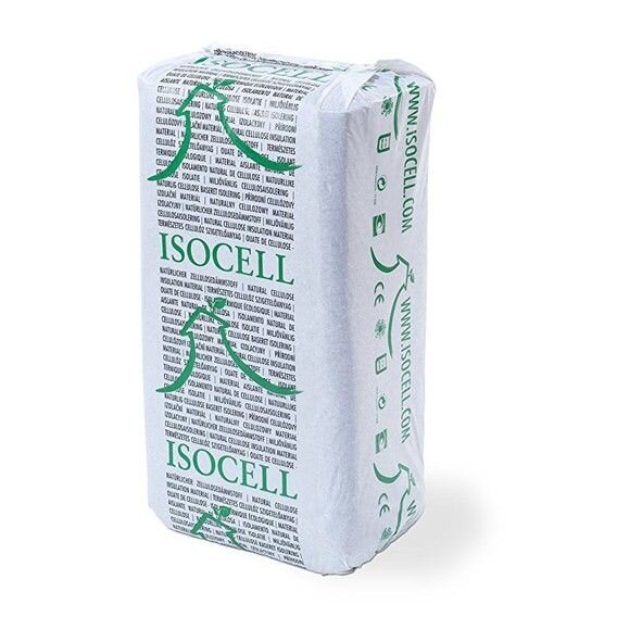 isocell Zellulosefaser im 12,5 kg Sack - 1 Palette a 18 Sack (225 kg ...